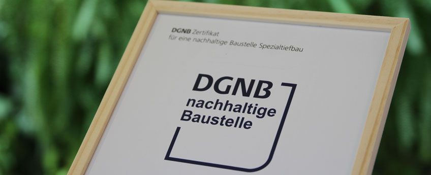 Premiere zum Tag der BAUINDUSTRIE: DGNB zertifiziert Spezialtiefbau - nbau. NACHHALTIG BAUEN